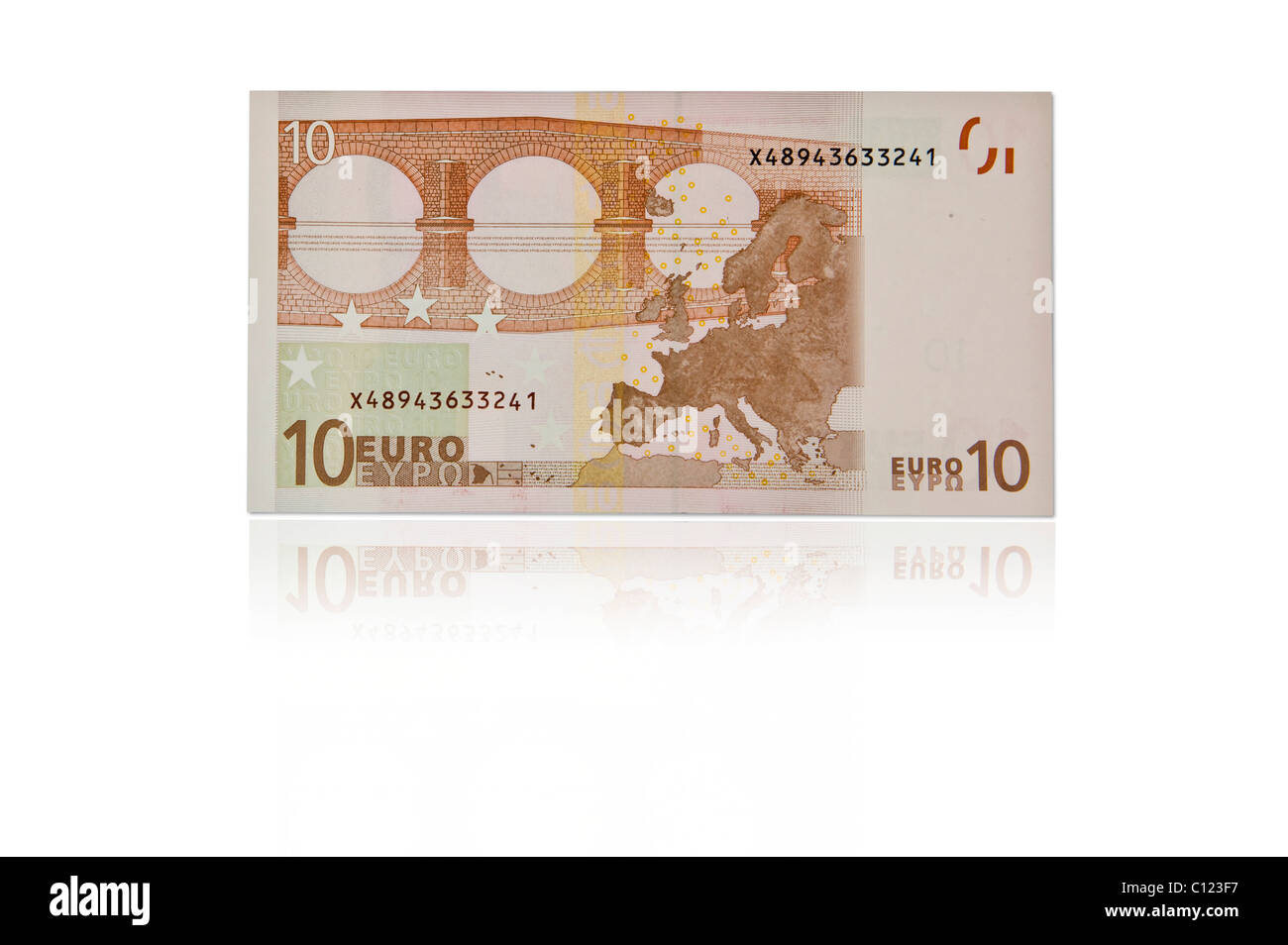 10 euro banknote back Cut Out Stock Images & Pictures - Alamy