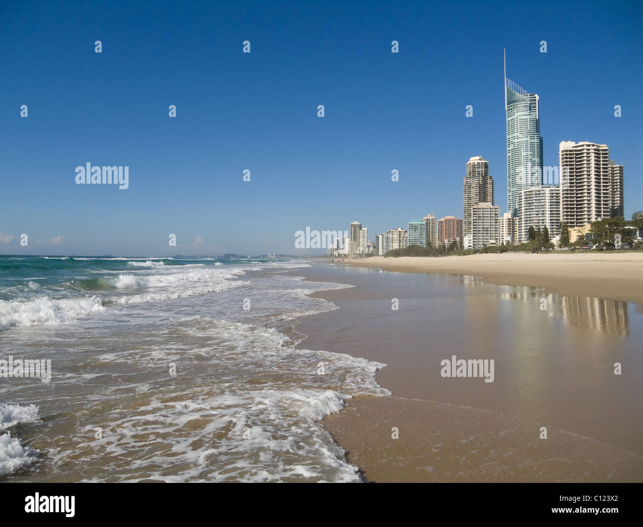 The beach at the Gold Coast Australia Stock Photo - Alamy