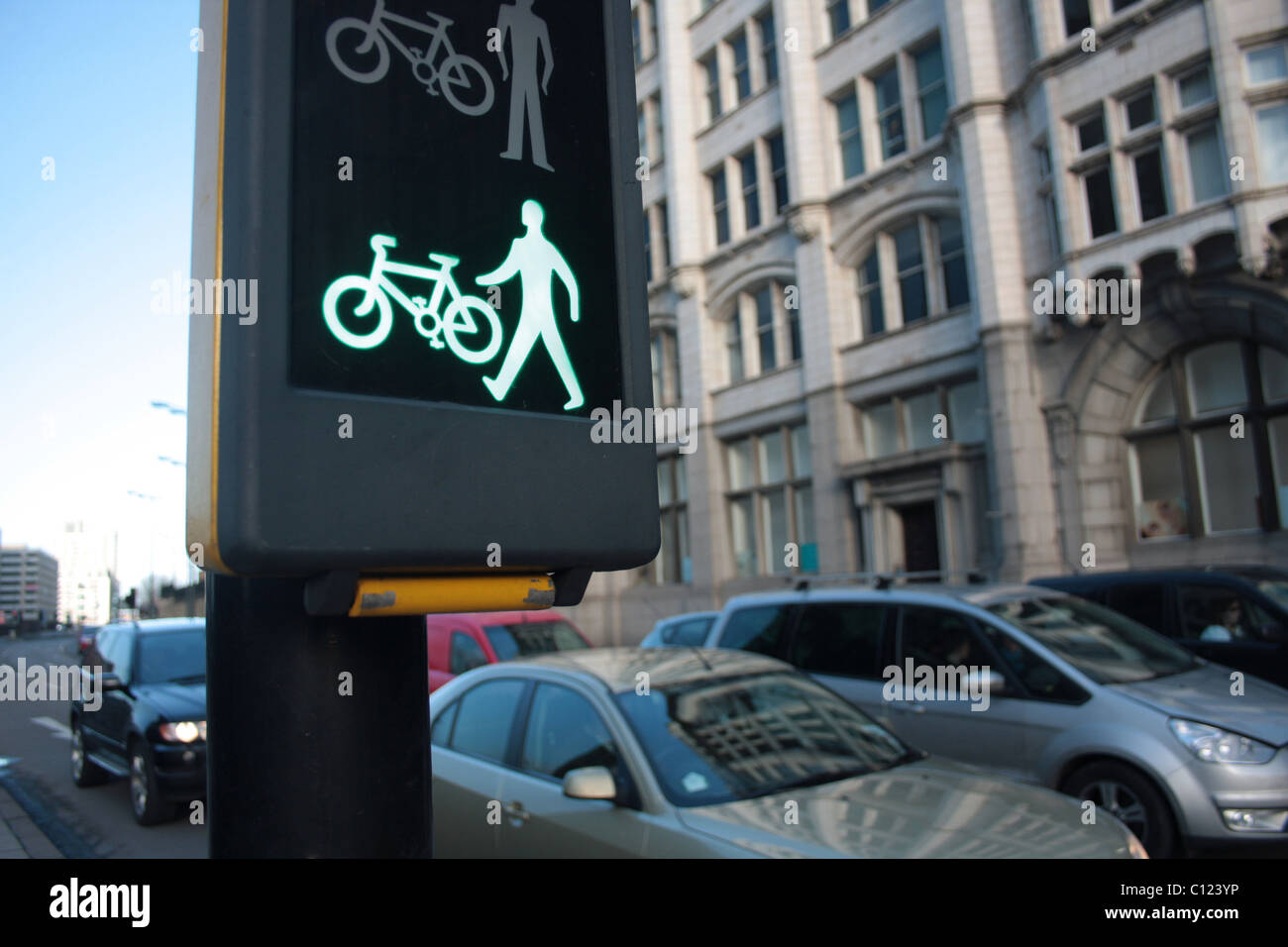 road crossing lights in the UK Stock Photo - Alamy