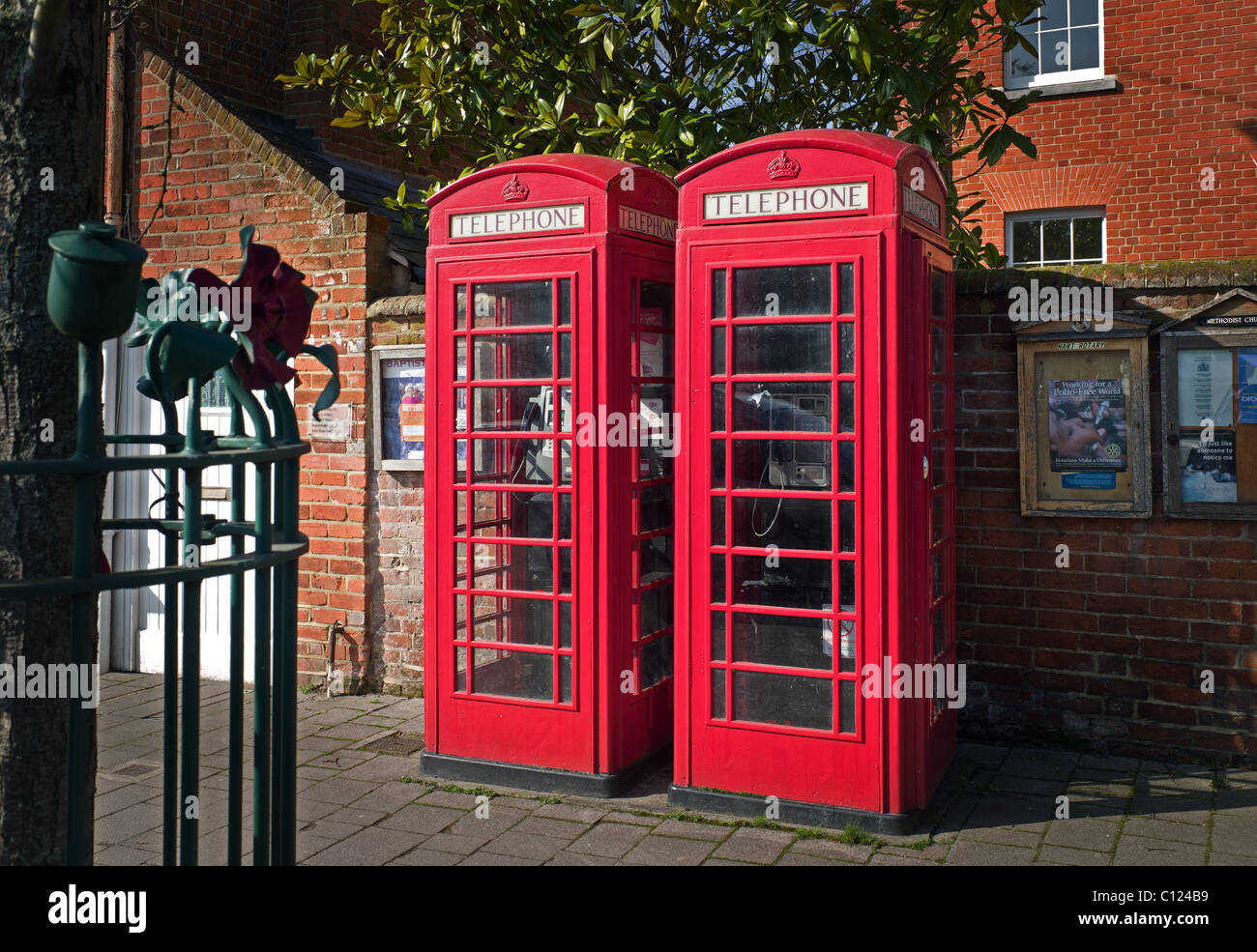 Red Telephone Boxes Stock Photo - Alamy