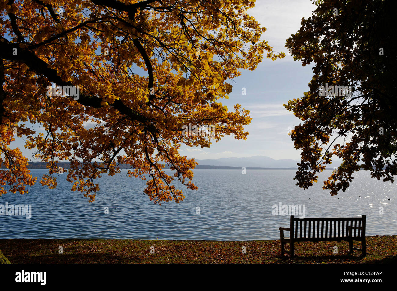 Tutzing, Starnberger See, Lake Starnberg, Upper Bavaria, Germany ...