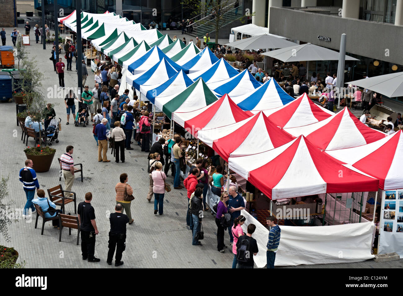 Slow food market, Southbank, London Stock Photo - Alamy