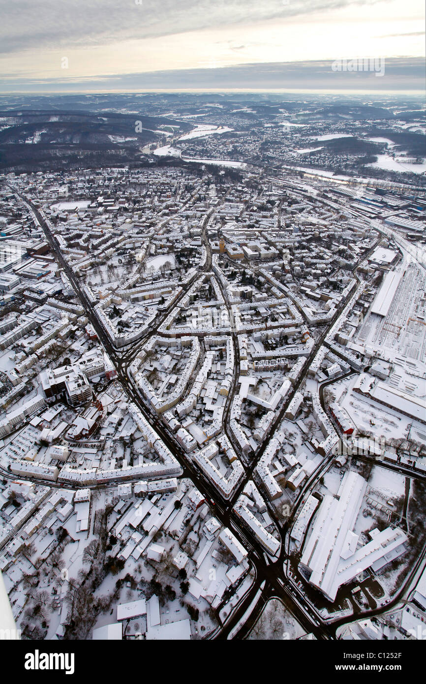 Aerial, Witten, Ruhrgebiet region, North Rhine-Westphalia, Germany ...