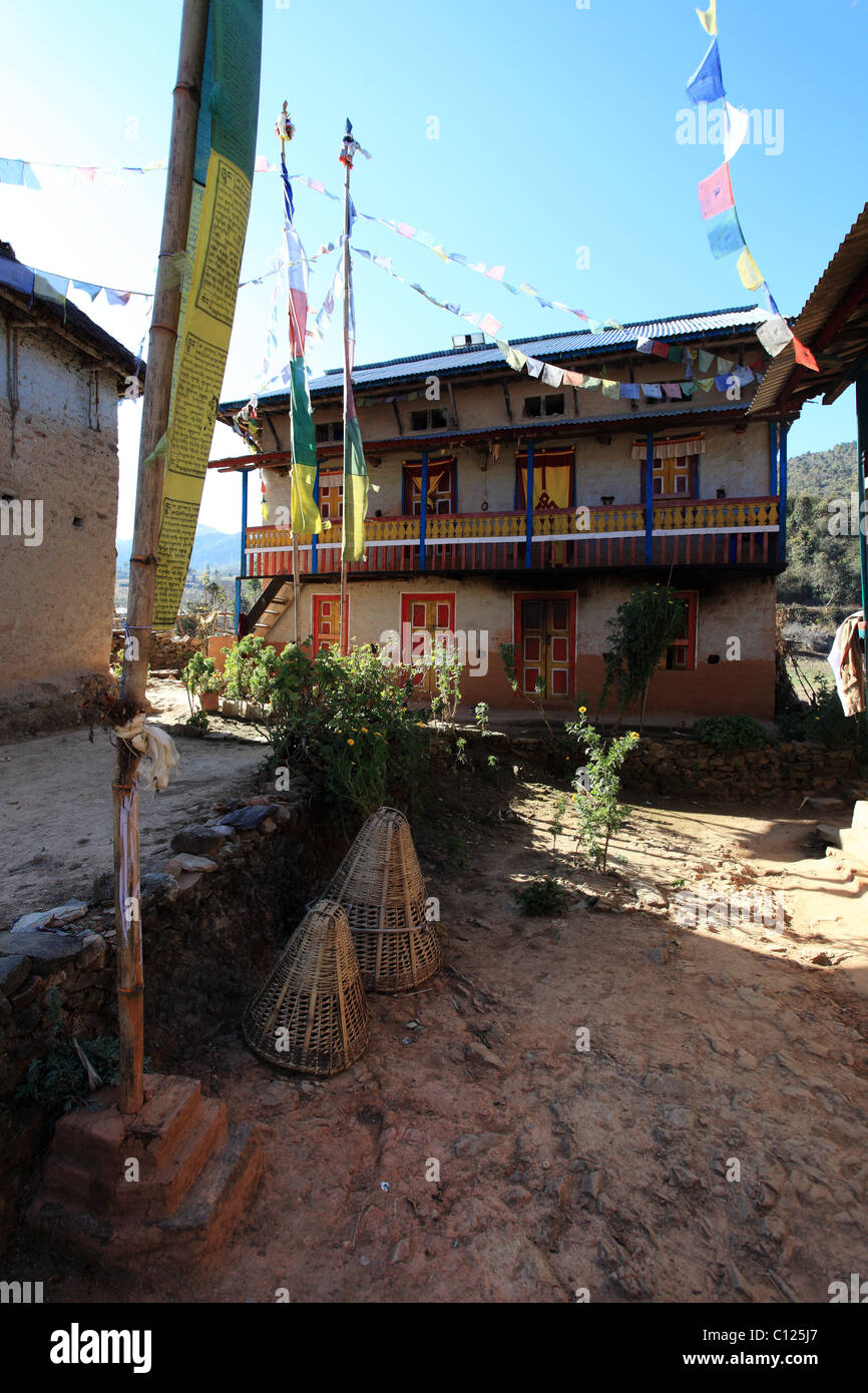 Landscape in the Nepali hills Stock Photo - Alamy
