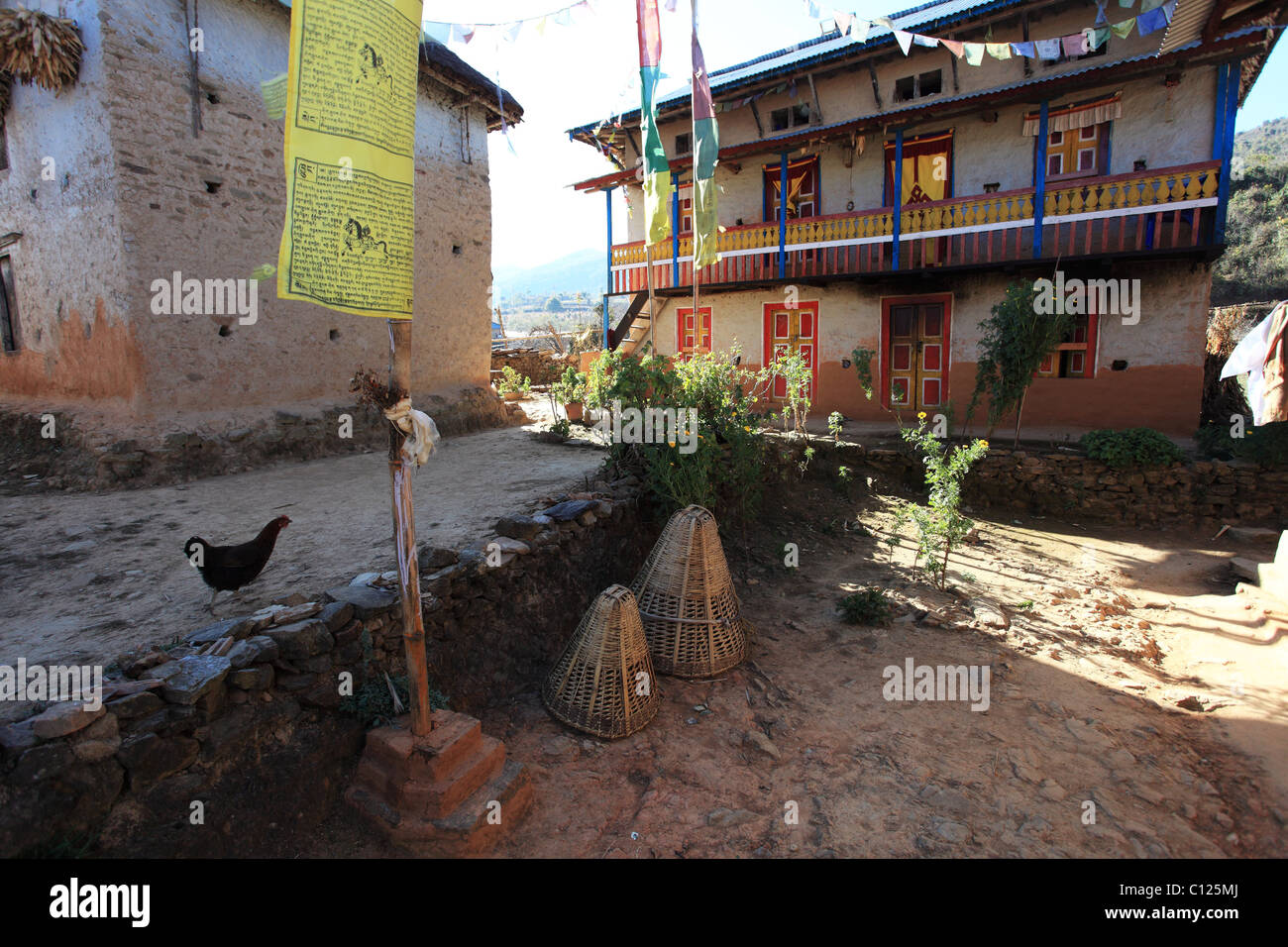 Landscape in the Nepali hills Stock Photo - Alamy