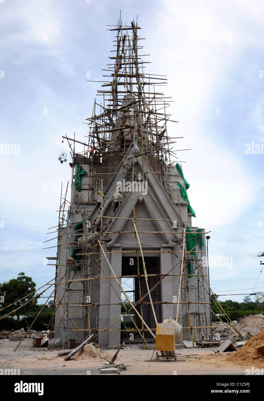 The construction of temples hi-res stock photography and images - Alamy