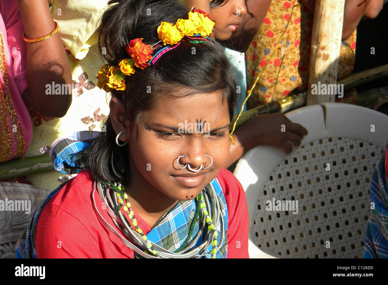 Woman, daily life, Malligulla village, Orissa, India Stock Photo - Alamy