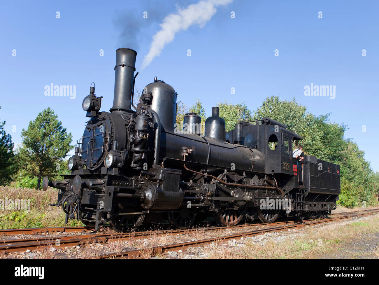17c372 steam locomotive, the oldest express train in Austria, built in ...