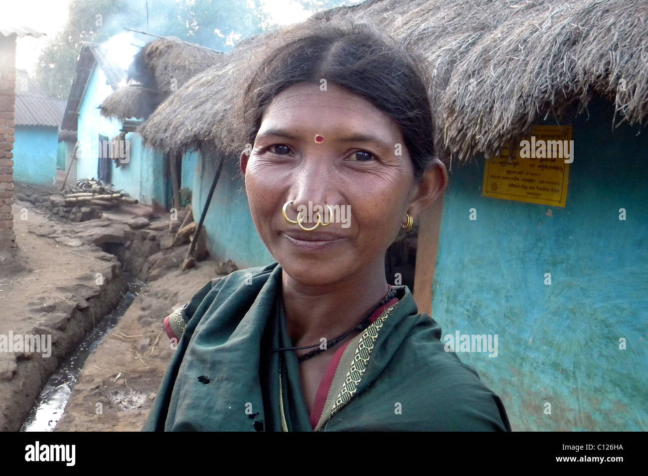 Woman, daily life, Malligulla village, Orissa, India Stock Photo - Alamy