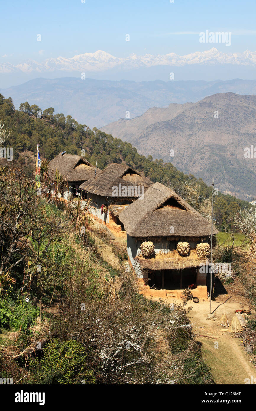 Landscape in the Nepali hills Stock Photo - Alamy