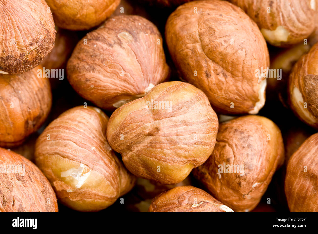 Close up of hazelnut kernels Stock Photo - Alamy