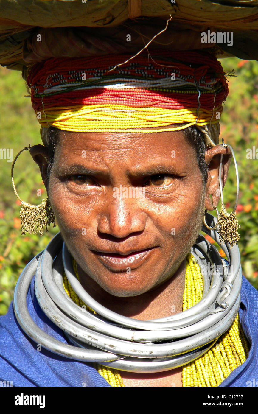 Bonda tribe, Onkudelli, Orissa, India Stock Photo - Alamy