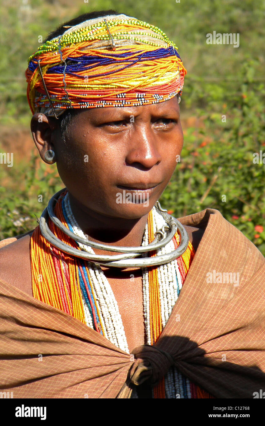 Bonda tribe, Onkudelli, Orissa, India Stock Photo - Alamy