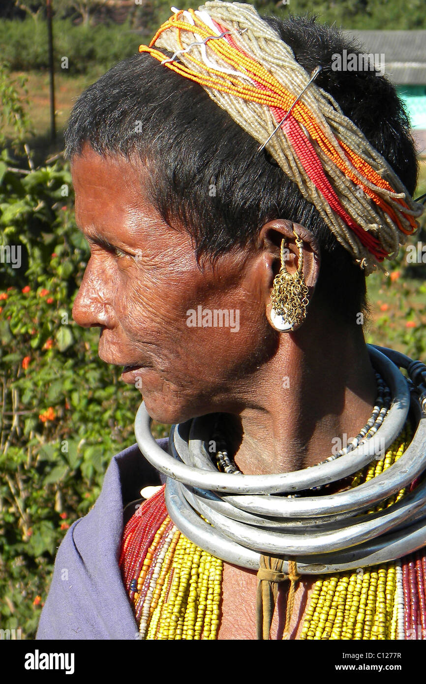 Bonda tribe, Onkudelli, Orissa, India Stock Photo - Alamy