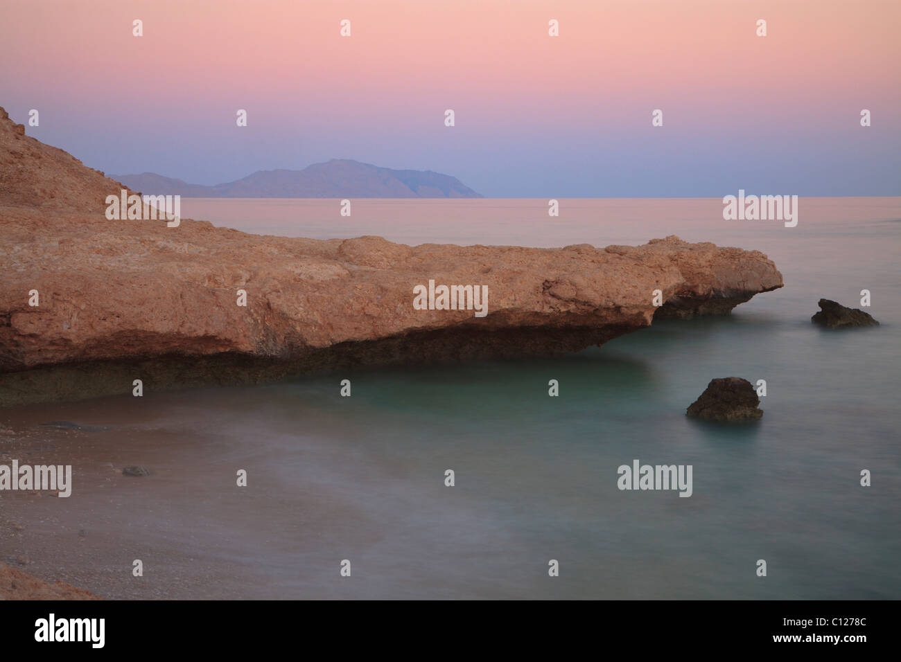 Sunset on the Red Sea in Egypt Stock Photo - Alamy