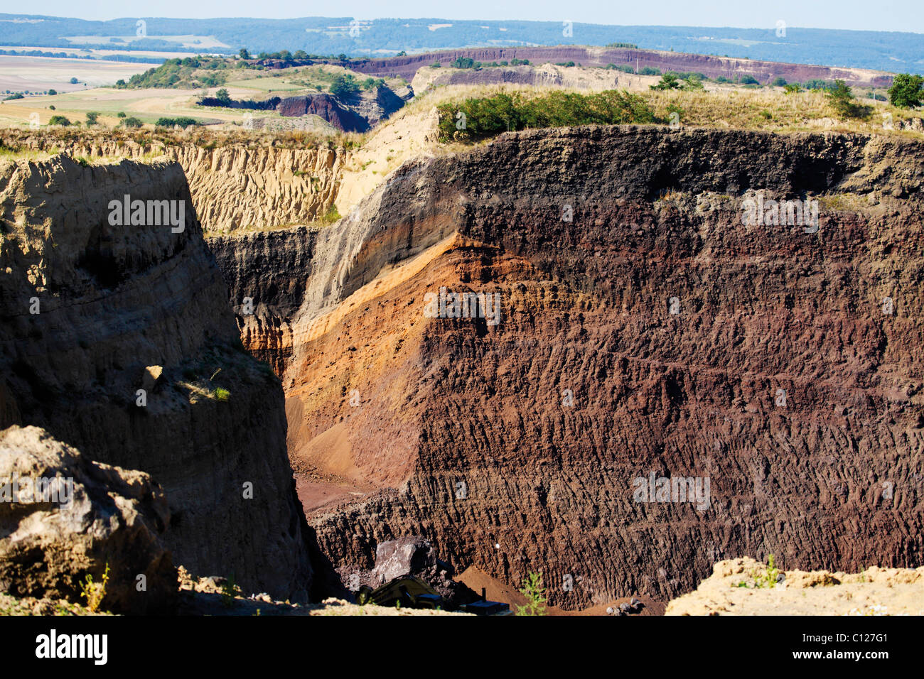 Lava quarry between Saffig and Ochtedung, Mayen-Koblenz, Rhineland ...