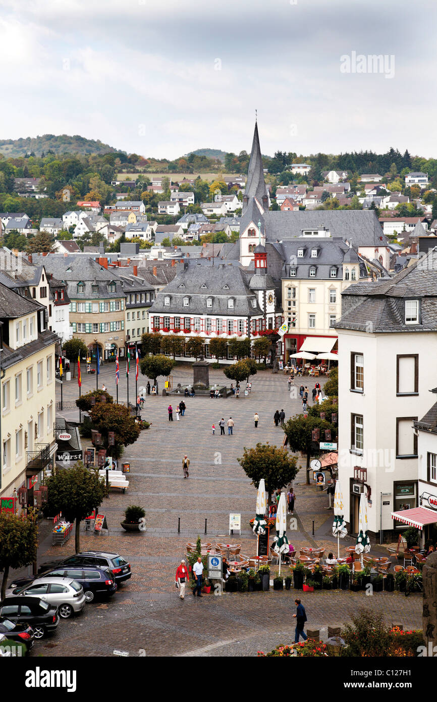 Old town hall on the market, town of Mayen, Rhineland-Palatinate ...