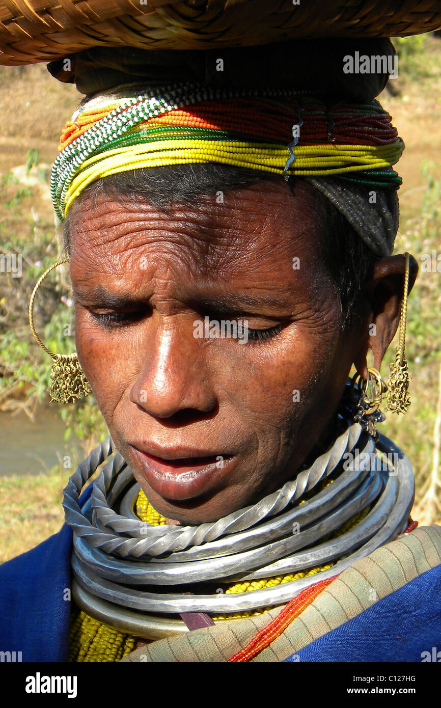 Bonda tribe, Onkudelli, Orissa, India Stock Photo - Alamy