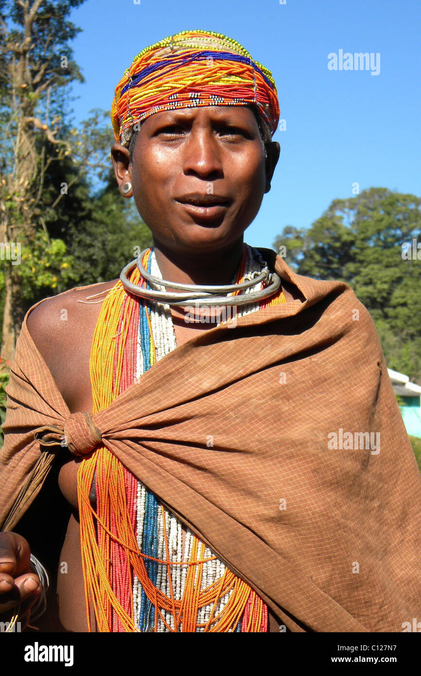 Bonda tribe, Onkudelli, Orissa, India Stock Photo - Alamy