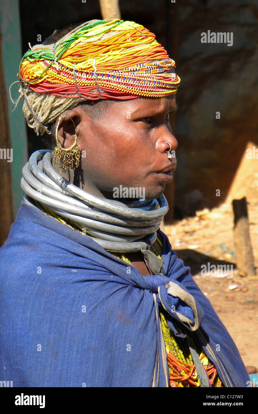 Bonda tribe, Onkudelli, Orissa, India Stock Photo - Alamy