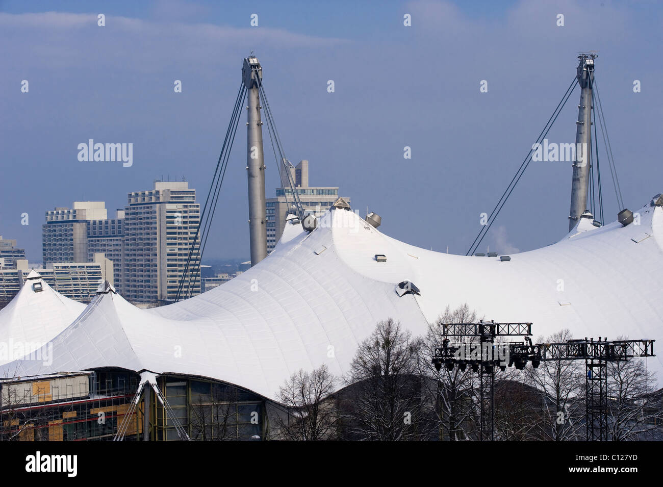 Olympic Stadium, Olympic Park, Munich, Bavaria, Germany, Europe Stock ...