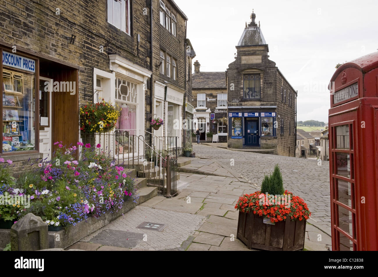 A view of Haworth Village, West Yorkshire Stock Photo - Alamy