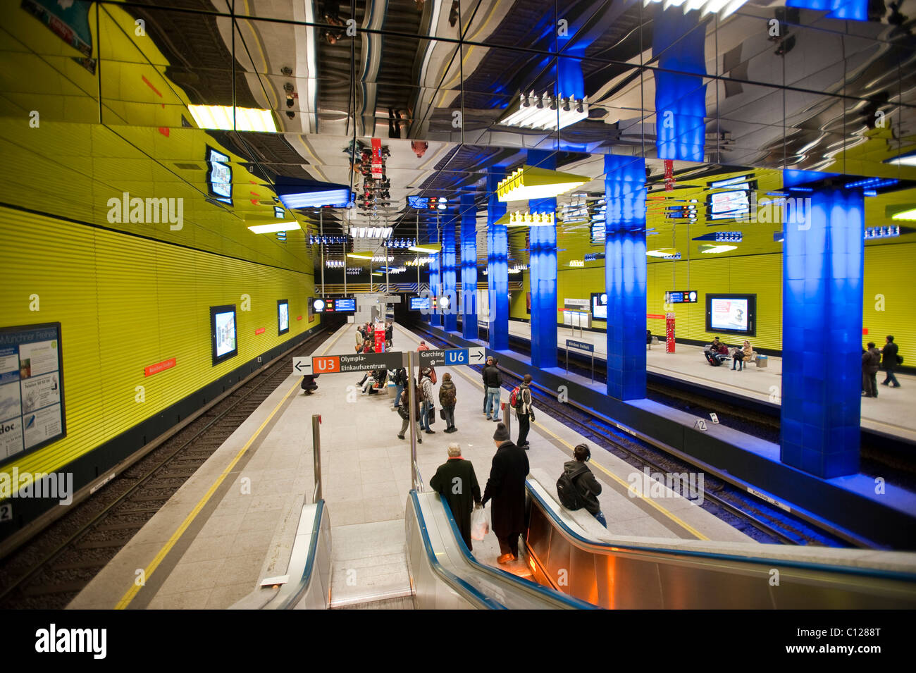 Interior design subway station munich hi-res stock photography and ...