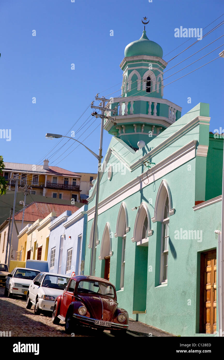 Bo-Kaap, colorful houses in the Malay quarter, mosque, Cape Town ...