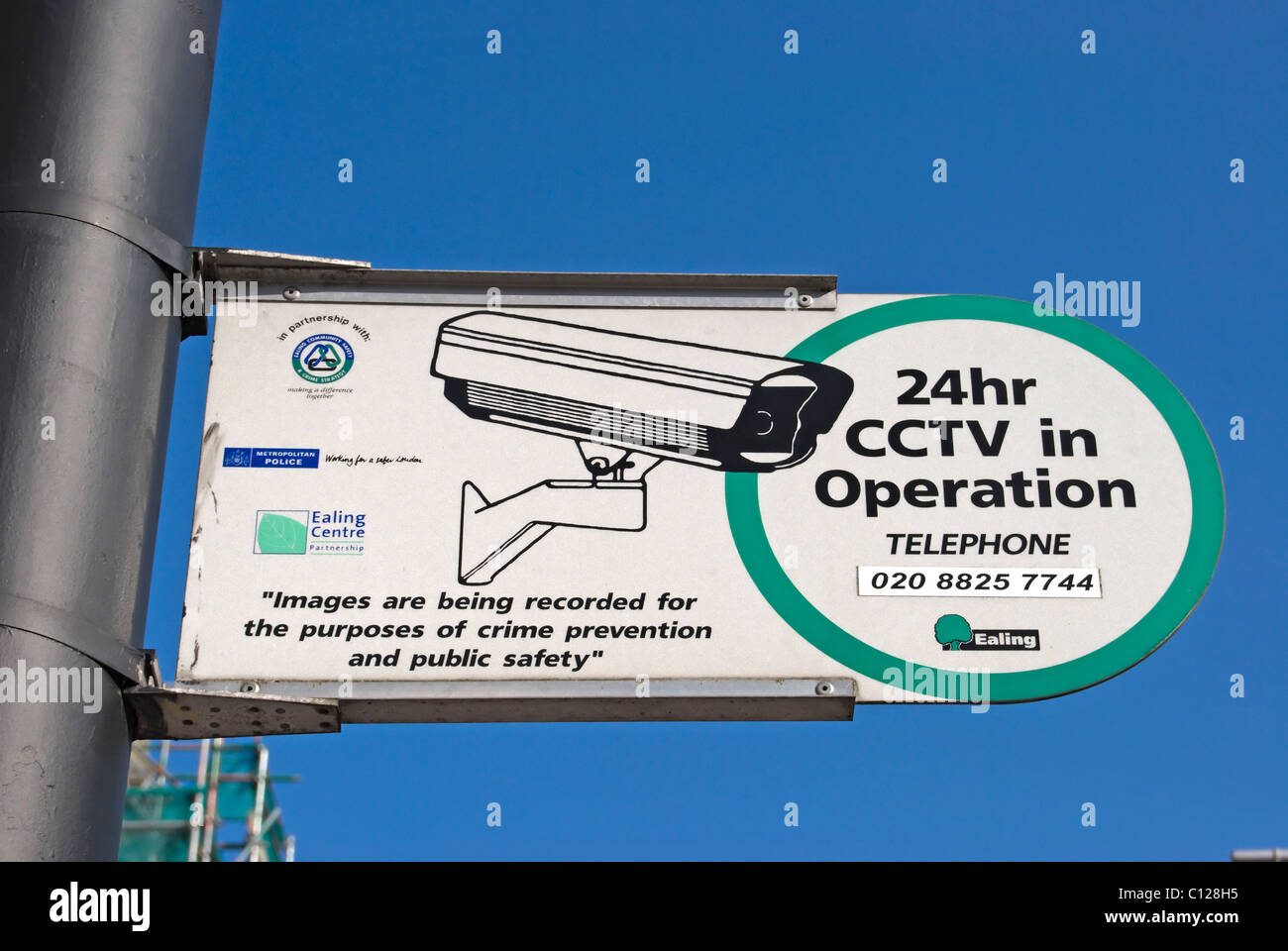 Cctv sign signs hi-res stock photography and images - Alamy