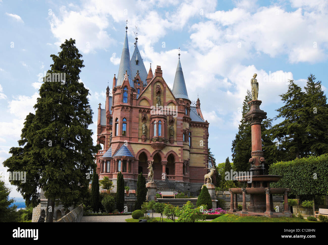 Schloss Drachenburg Castle on Drachenfels, Dragon's Rock, Koenigswinter ...