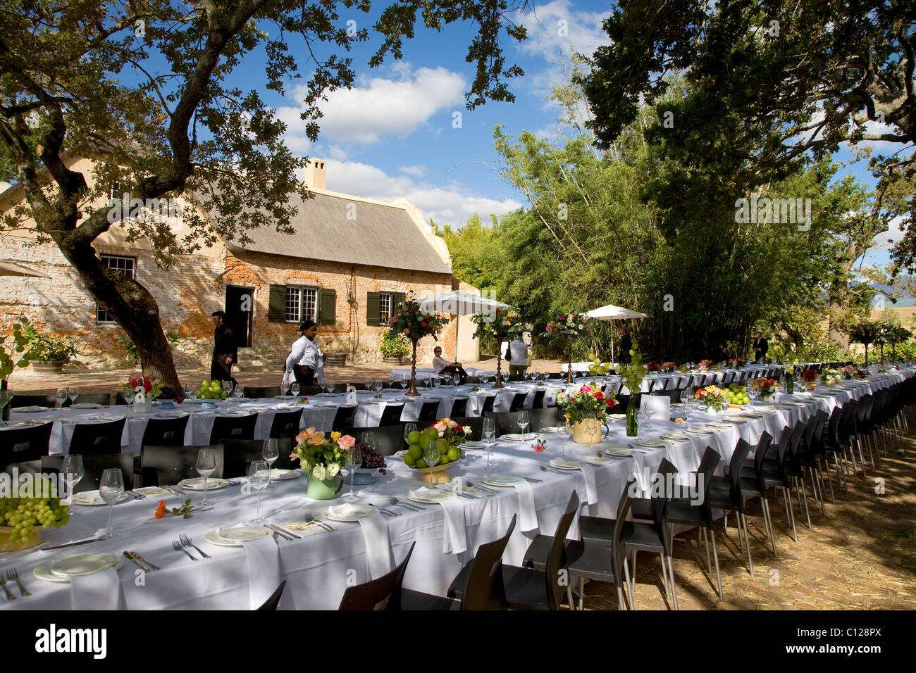 Hotel of the Spier wine estate, banquet to celebrate the wine harvest ...
