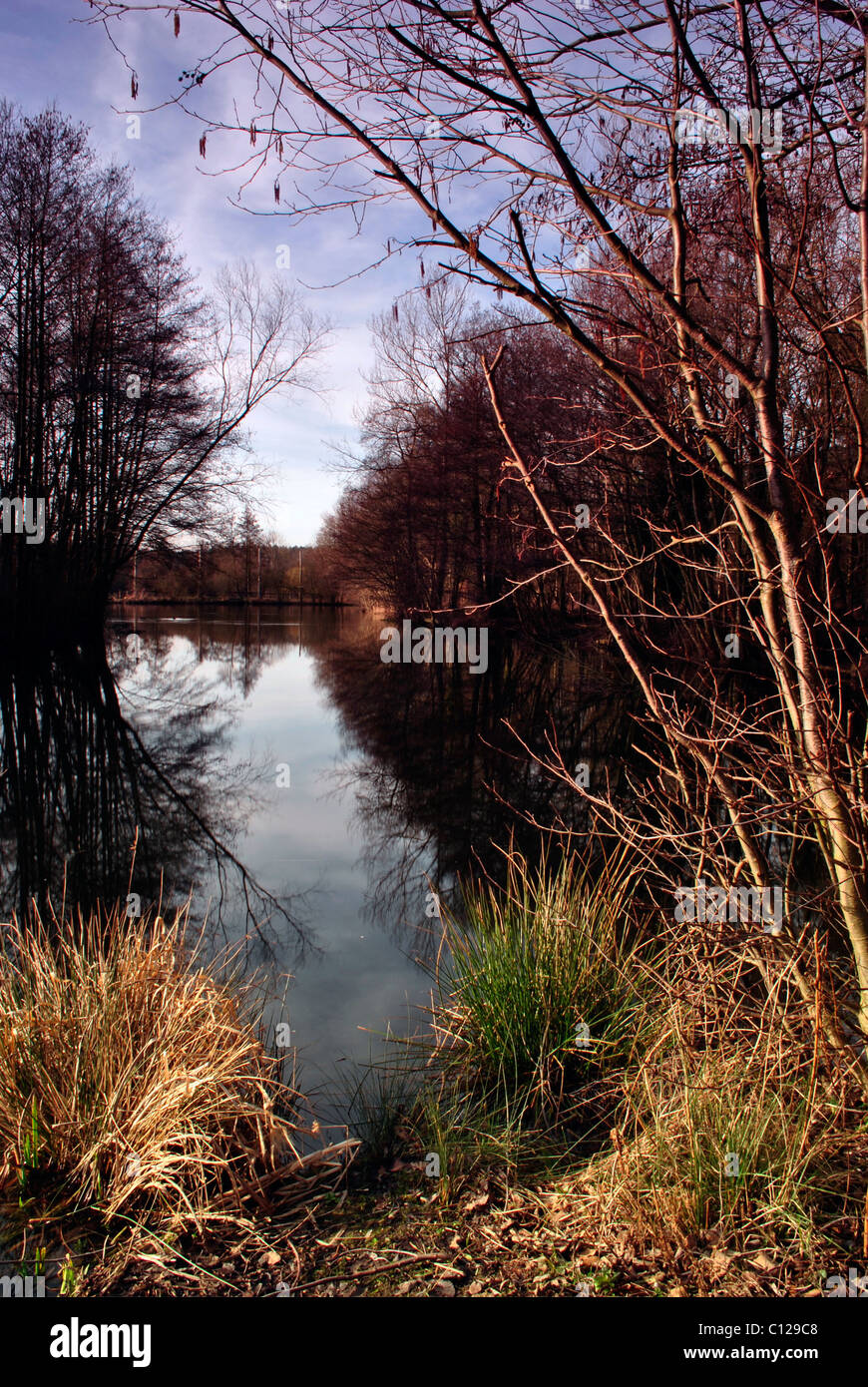 scenes sunsets,lakes nature norfolk Stock Photo - Alamy