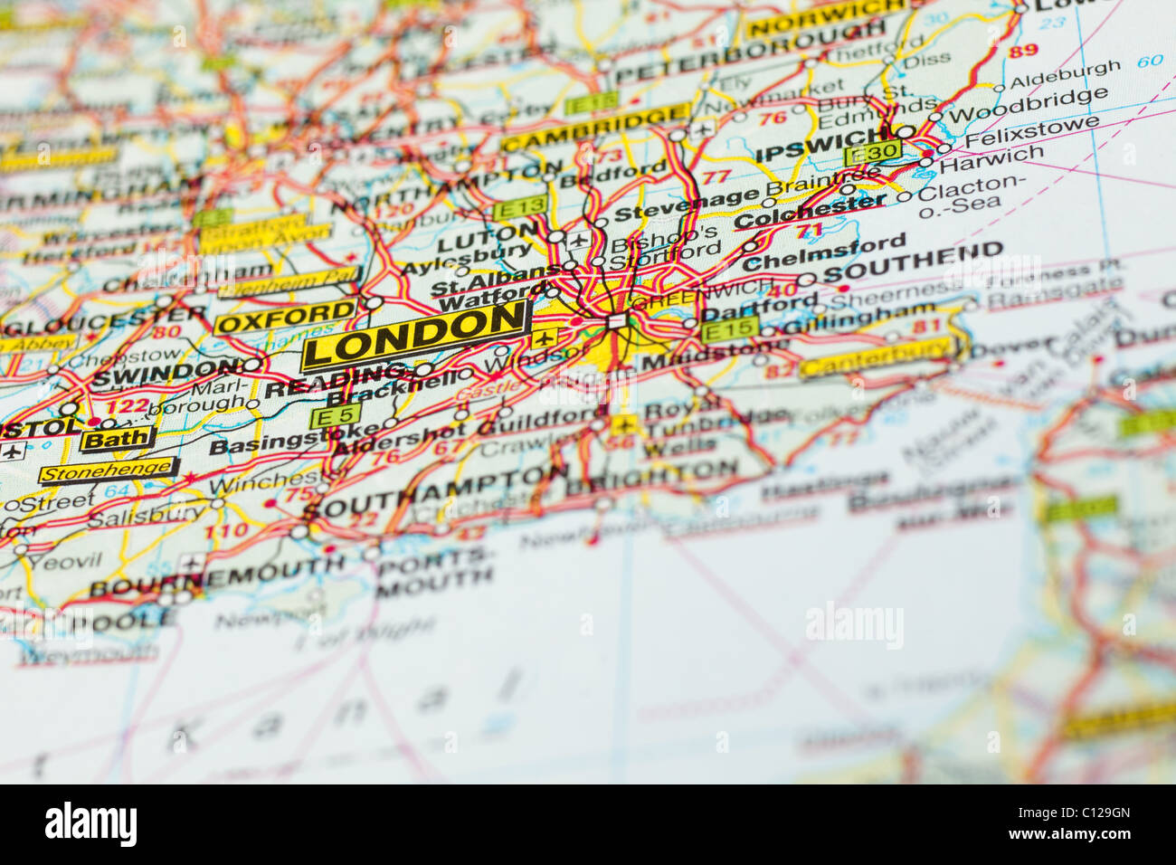 London map hi-res stock photography and images - Alamy