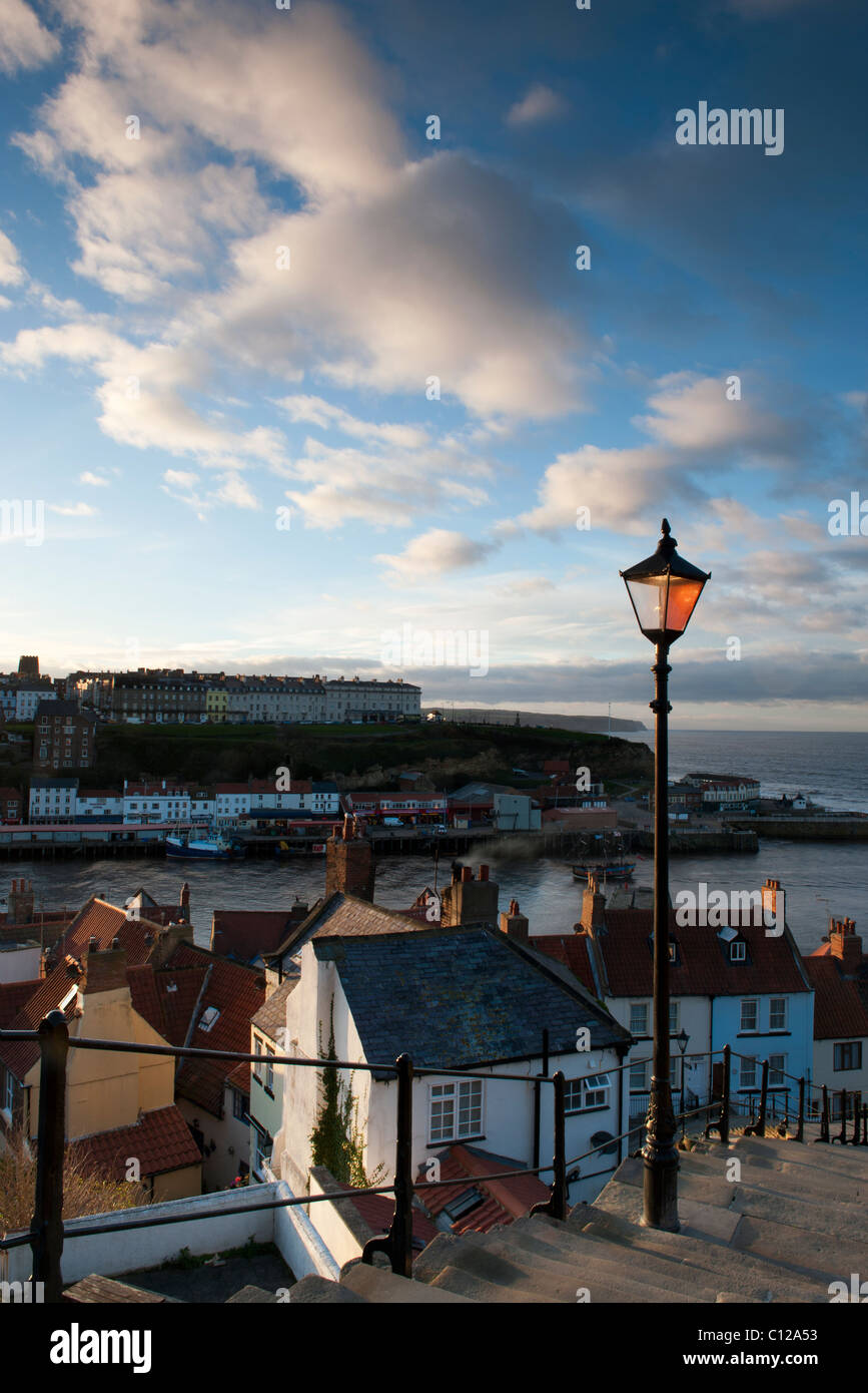 View Of Whitby At Sunset, North Yorkshire, UK Stock Photo - Alamy
