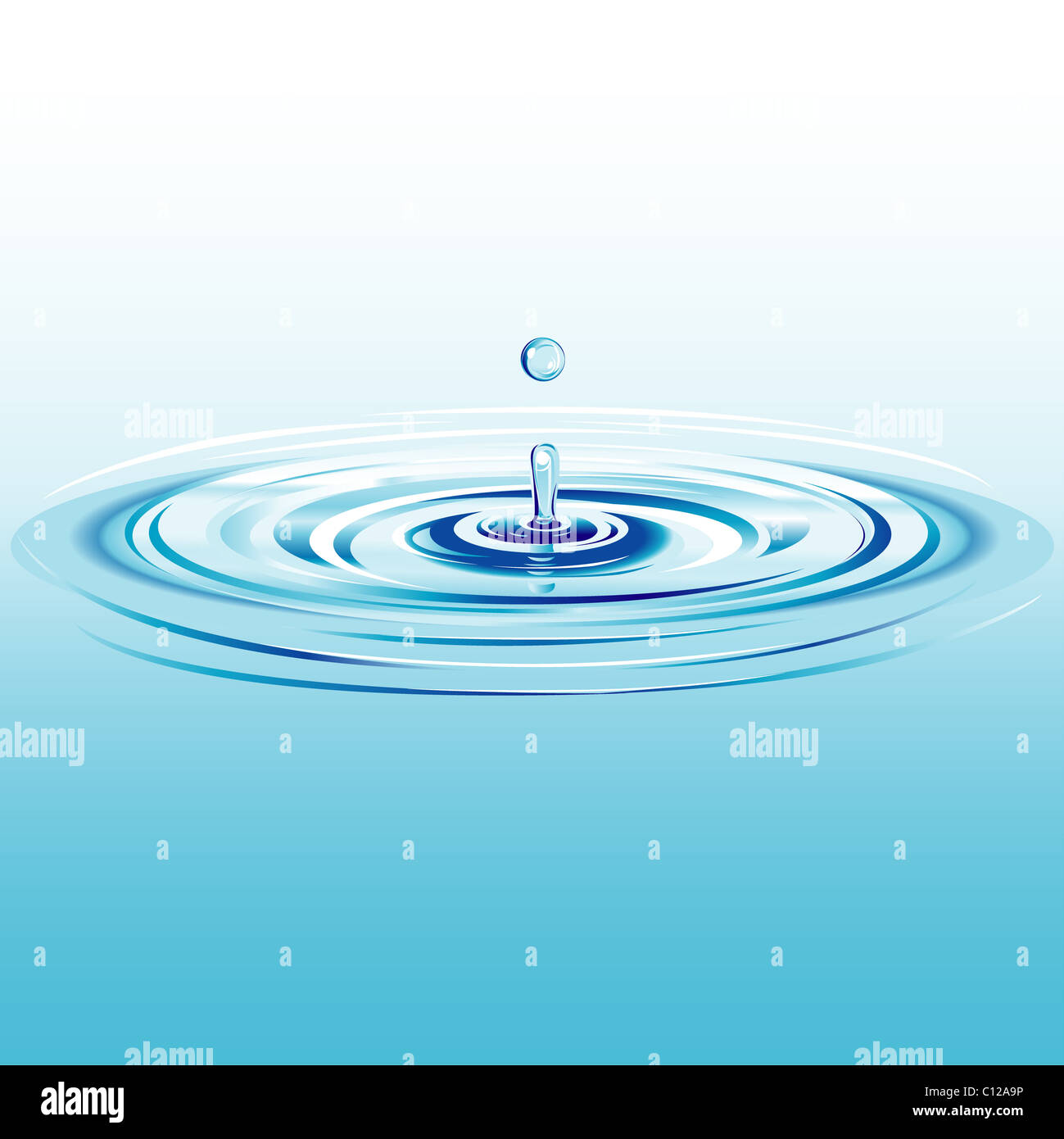 Falling Water Drop Stock Photo - Alamy