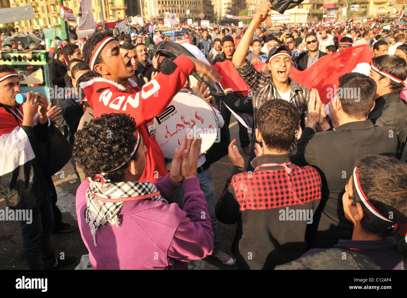 Celebratory scenes in Tahrir Square following appointment of new PM ...