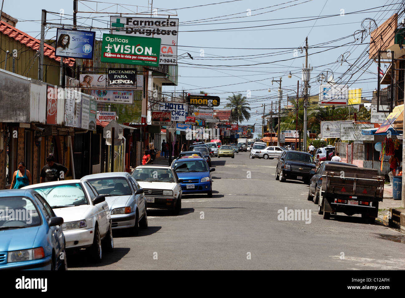 Street scene, Quepos, Costa Rica Stock Photo - Alamy