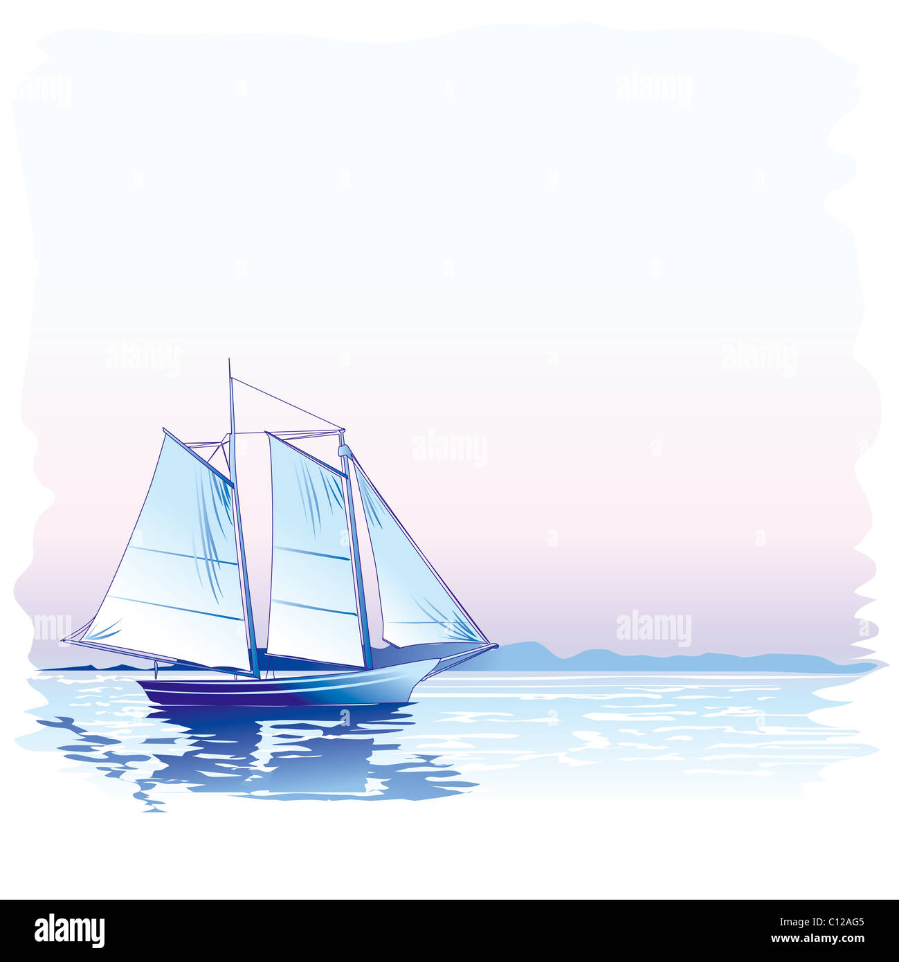 Boat sailing sea Cut Out Stock Images & Pictures - Alamy