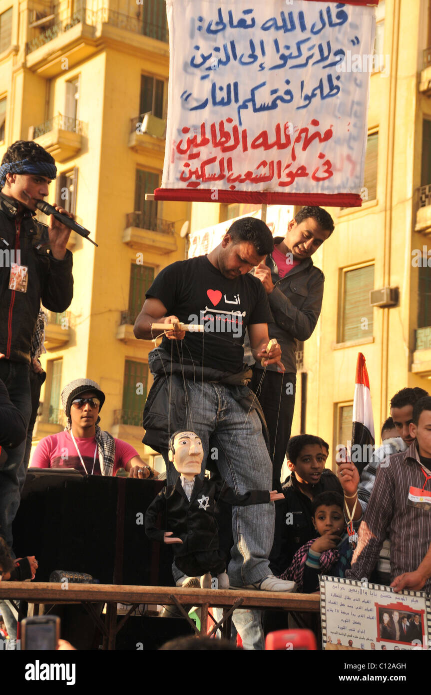 Celebratory scenes in Tahrir Square following appointment of new PM ...