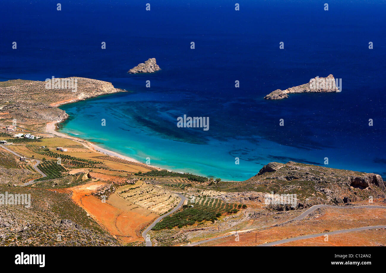 One of the beaches in Xirokambos, a remote and "undiscovered" area in ...