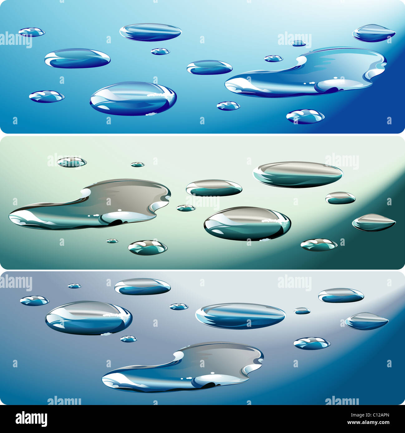 Water Drops And Droplets Stock Photo - Alamy