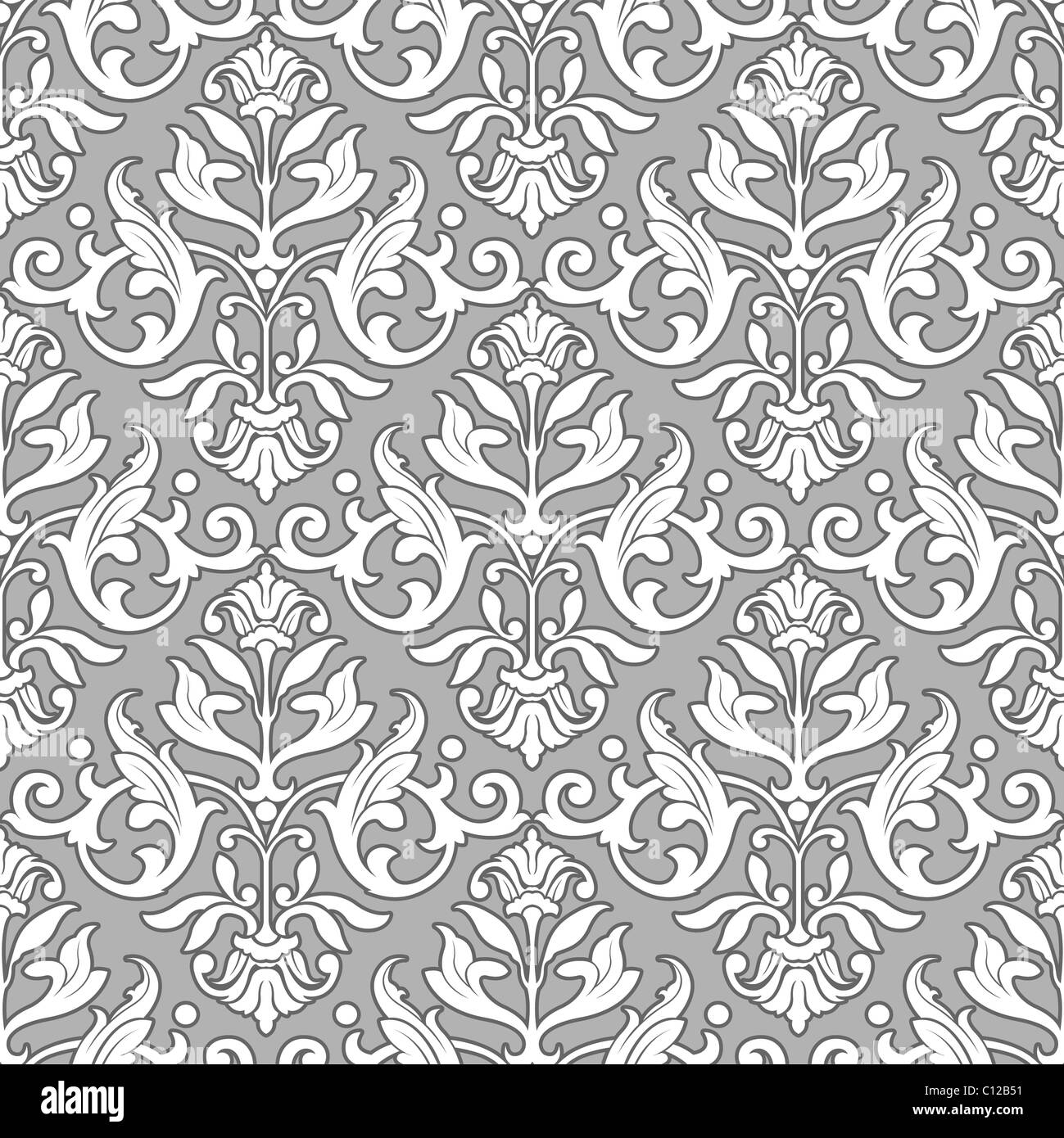 Seamless Classic Floral Pattern Stock Photo - Alamy