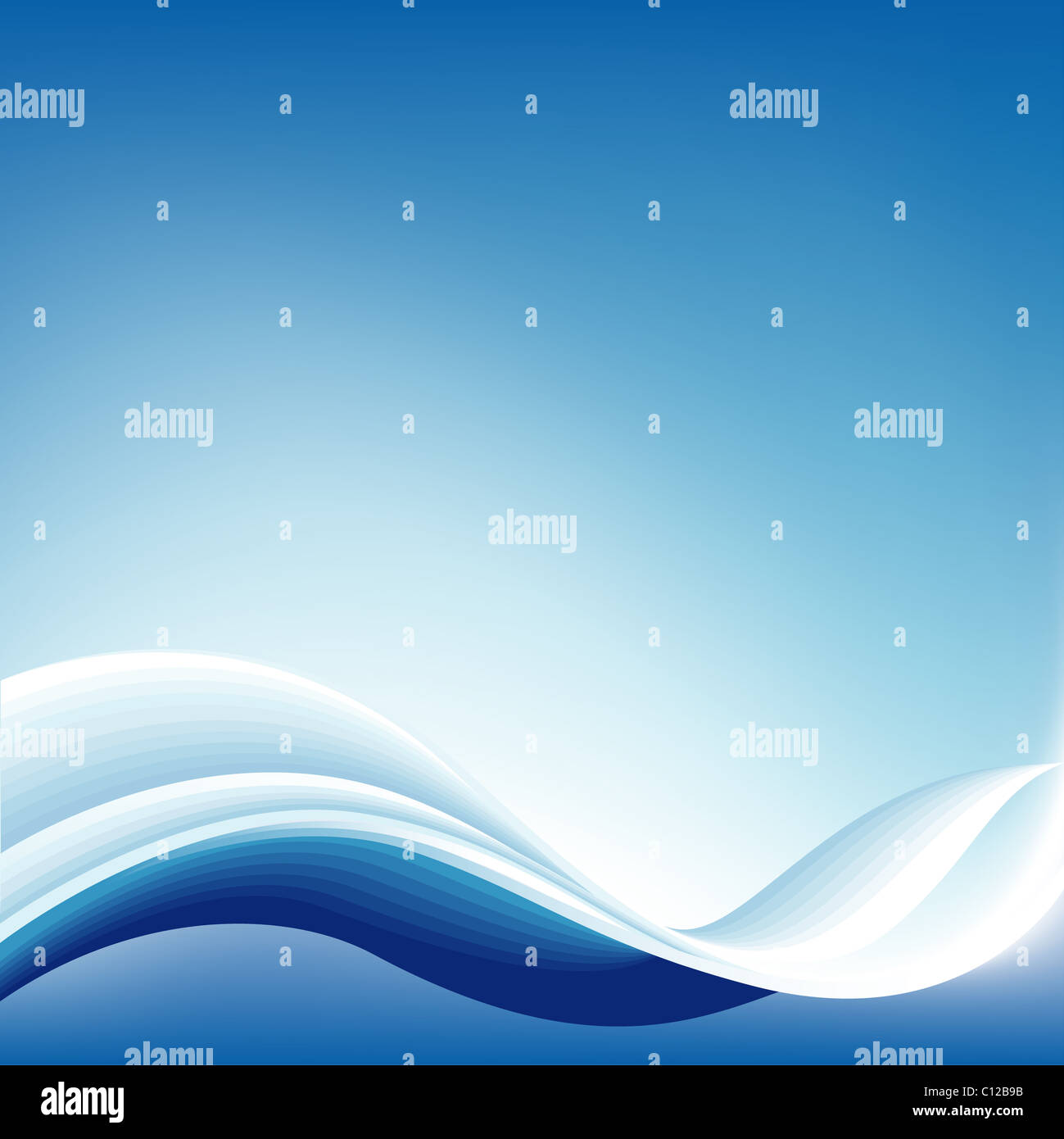 Blue Abstract Wave Background Stock Photo - Alamy