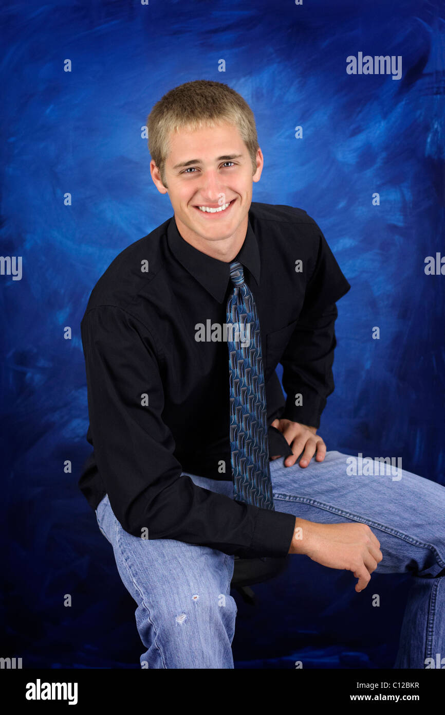 A teenage American boy Stock Photo - Alamy