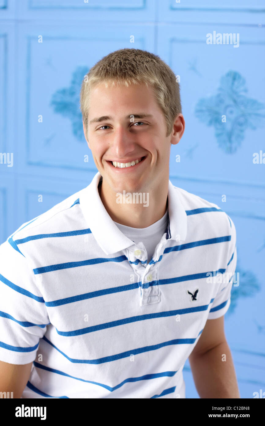 A teenage American boy Stock Photo - Alamy