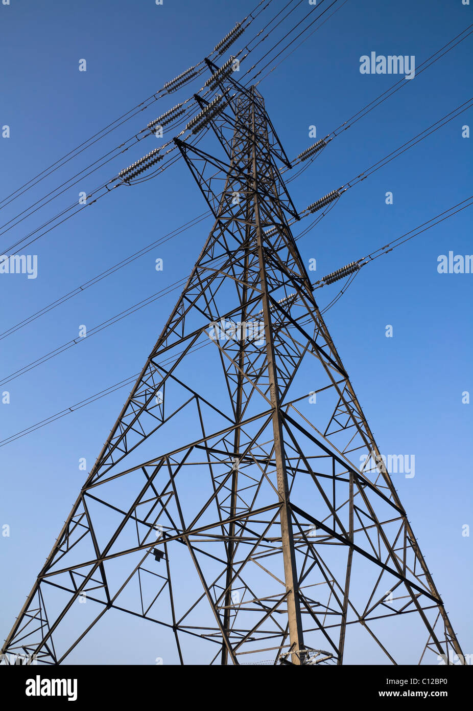 Electricity pylon or tower Stock Photo - Alamy
