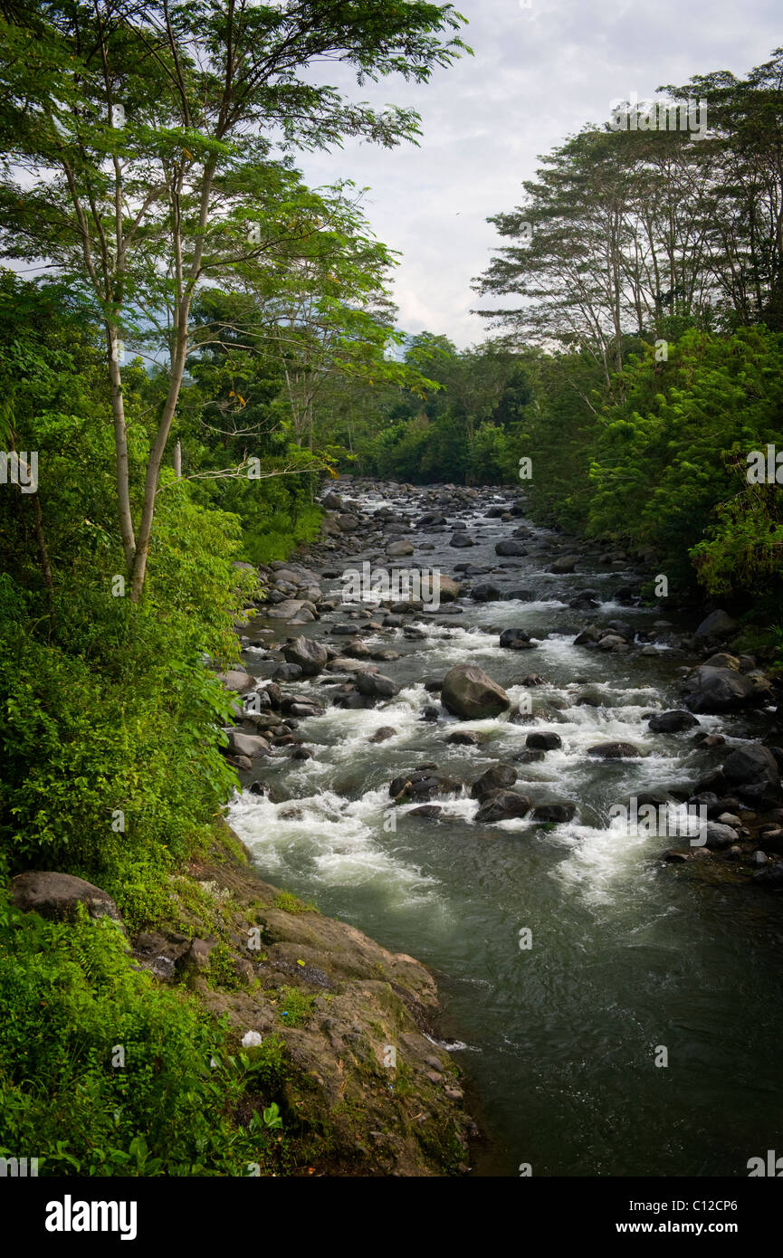 Through the Sideman valley in Bali runs a beautiful river called Unda ...
