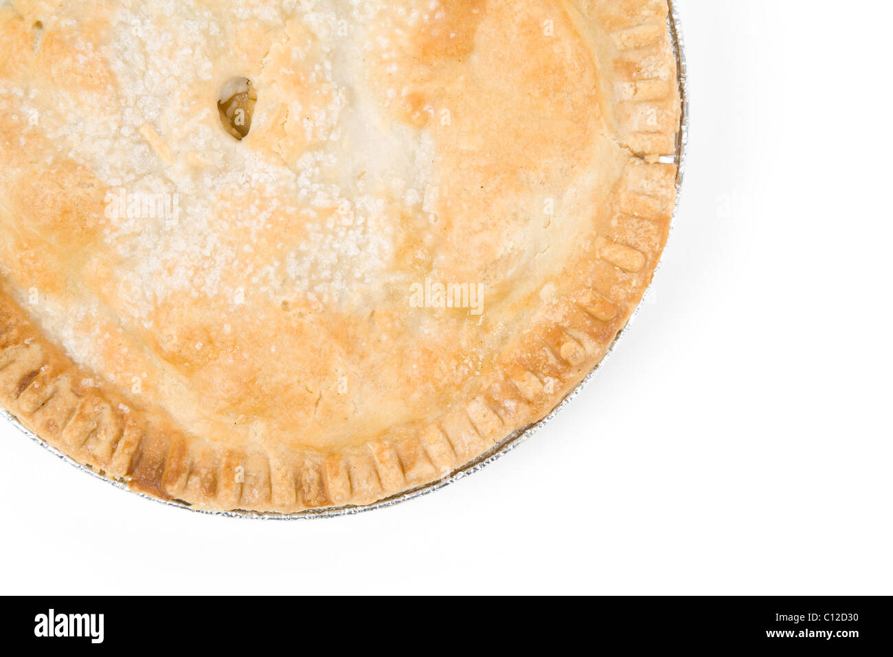 Apple Pie with white background Stock Photo - Alamy