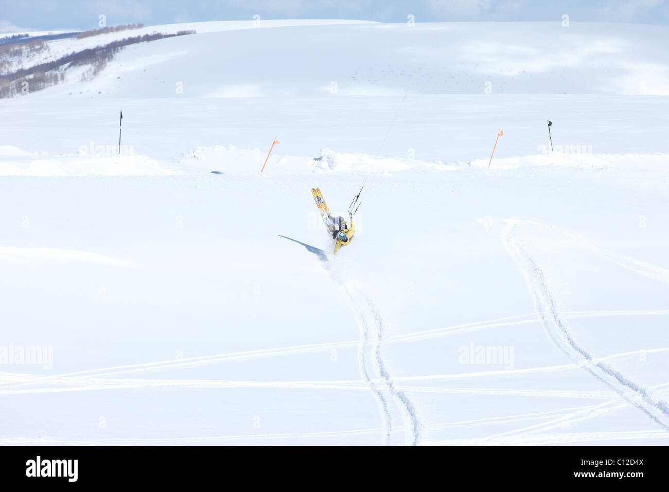 Snow sled jump hi-res stock photography and images - Alamy