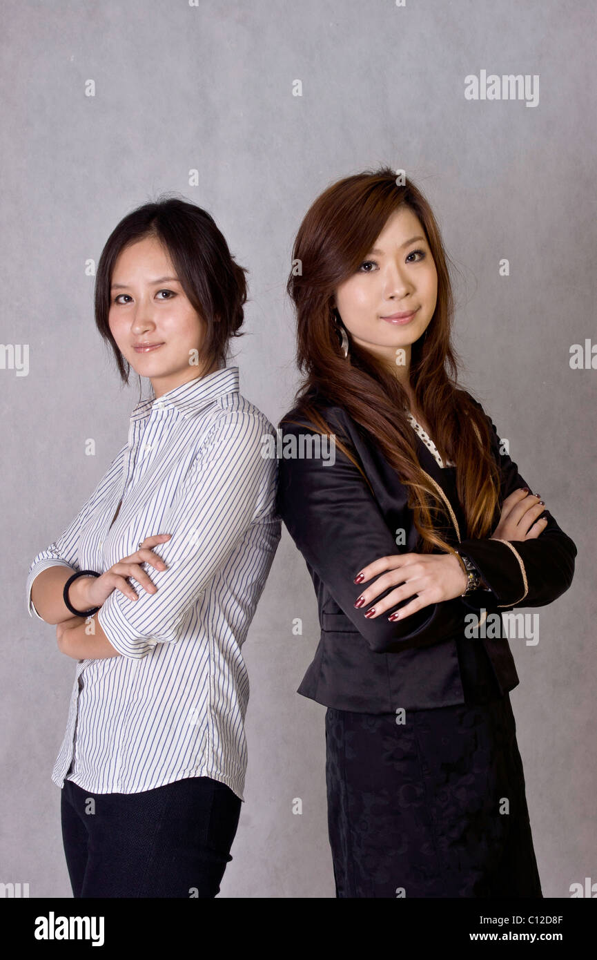 Two Chinese career women Stock Photo - Alamy
